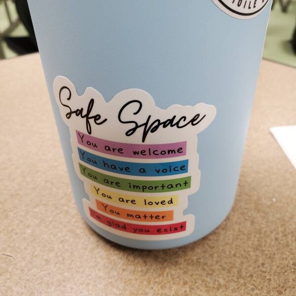 Safe Space,pride Stickers, Laptop Stickers,water Bottle Stickers ...
