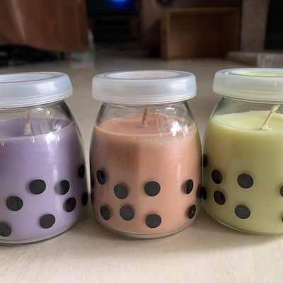 Classic Milk Tea Boba Candle - Etsy