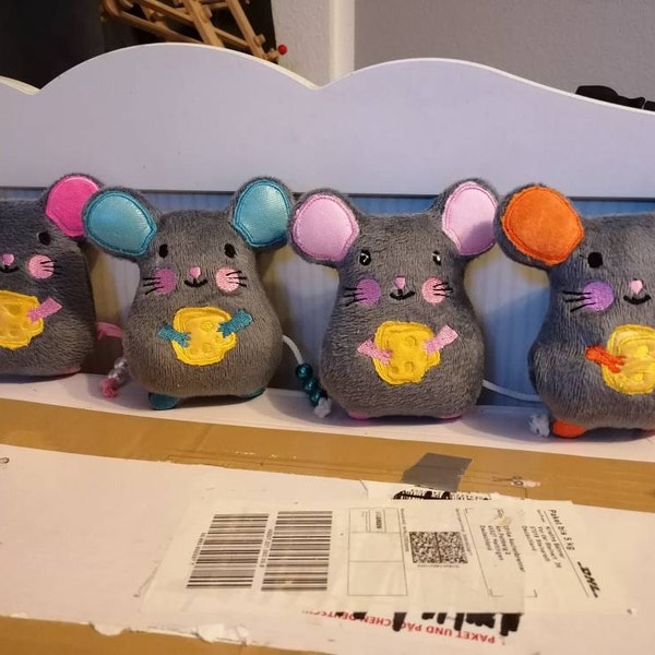 Mouse Stuffie ITH Embroidery , Machine Pattern, ITH Mouse Stuffie ...