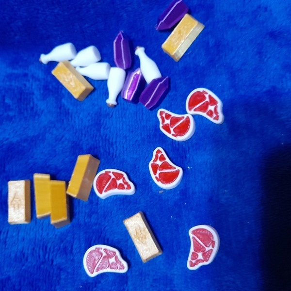 Wyrmspan Deluxe Token Set - Meat, Gold, Milk, Crystal, Coins, Dragon ...