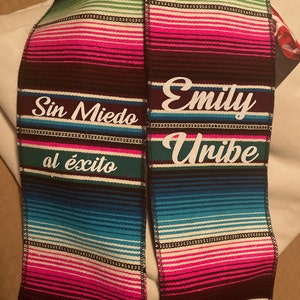 Graduation Sarape Sash vinyl - Etsy