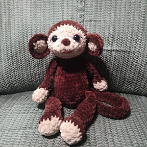 Crochet Pattern Monkey Amigurumi Monkey Pattern PDF Tutorial Stuffed Monkey Plush Pattern ...