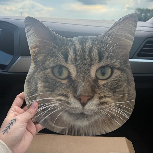 Custom Pet Head on a Stick Personalized Pet Portrait Prop for Parties ...