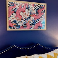 Dog Wallpaper Patterned Dogs Vibrant Big by Ewa Brzozowska Dog Custom ...