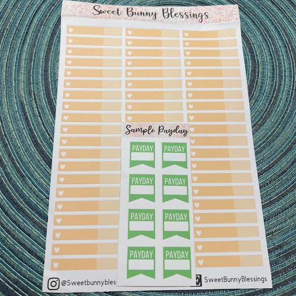 Budget Expense Tracker Stickers, Fits Erin Condren 7 X 9, Classic Size ...