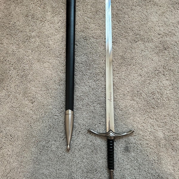 Monogram Sword, Custom Sword, Personalized Sword, Engraved Sword ...