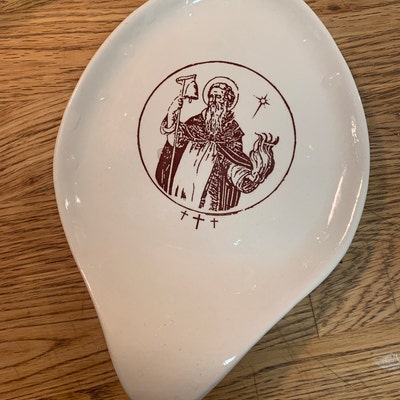 Custom Spoon Rest Ceramic Spoon Rest With Handwritten Recipe or Custom ...