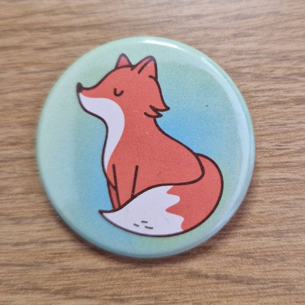 Fox Pin Badge | Fox Lover Gifts - Animal Lovers - Cute Fox Badges - Etsy