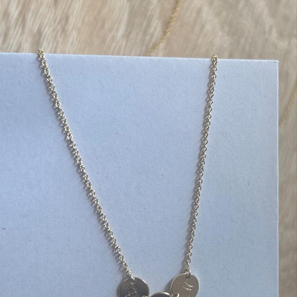 ZOLA 14K Solid Gold Dainty Chain Bracelet • Initial Charm Bracelet ...