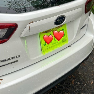 Flame License Plate Frame - Etsy