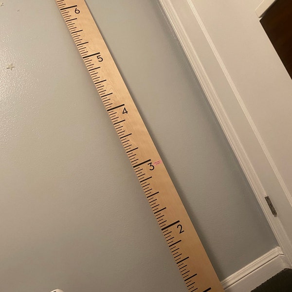 Growth Chart Ruler Decal - Children's Vinyl Wall Decal - Etsy
