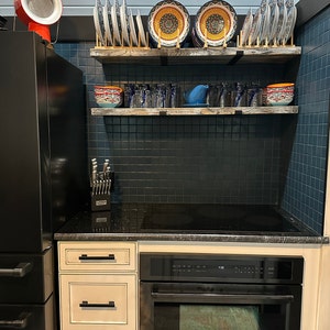 Custom Rustic Wood Towel Robe Coat Rack Bar With Industrial Pipe Hooks ...