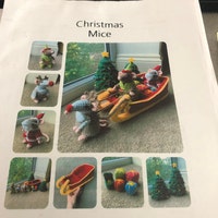 Christmas Mice, Tree & Sleigh Crochet Pattern - Etsy UK