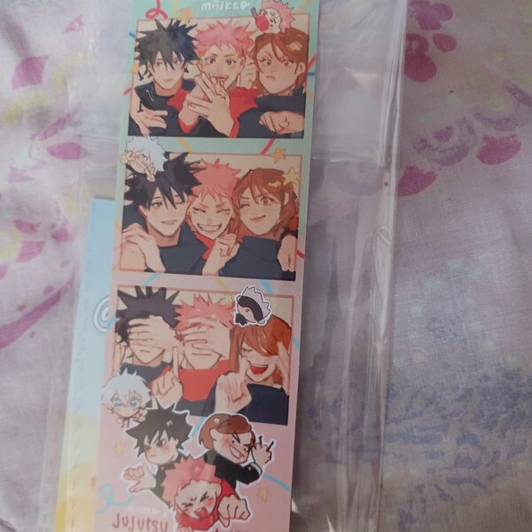 Anime Photobooth Photostrips - JJK, CSM, Hxh, MHA, Blue Lock ...