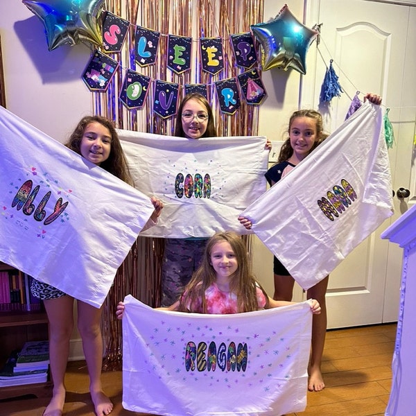 Color Me Personalized Pillow Case | Slumber Party | Sleepover Gifts ...