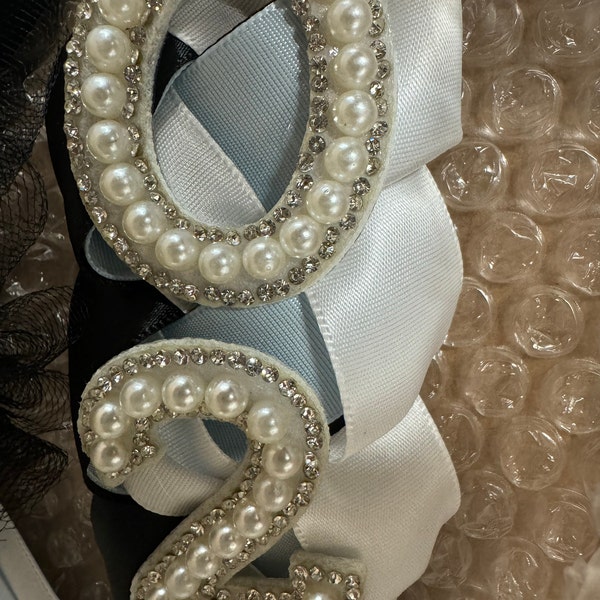 Pearl Arabic Numbers Patches for Clothing,2-4.5x4.5cm, Irone on Bridal ...