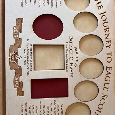 Honor the Achievement Journey to Eagle Plaque, 11x14 Wood Plaque, Eagle ...