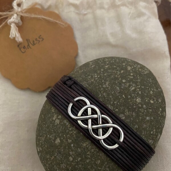 Sold as a Set, Handmade Copper Wire Stand With Handwoven Leather ...