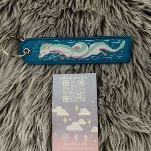 Cute Cat Embroidered Tag Keychain Kawaii Neko Jet Tags tamago, Sakura ...