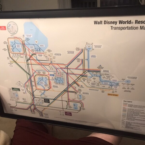 Walt Disney World Resort Map (national Park-style) With Points-of ...