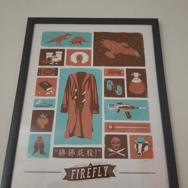 Firefly Poster Serenity Art Print Sci-fi Joss Whedon Geek Wall Decor ...