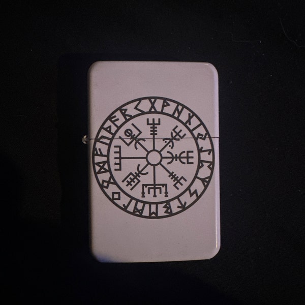Vegvisir Viking Norse Rune Compass Engraved Handmade in the UK ...
