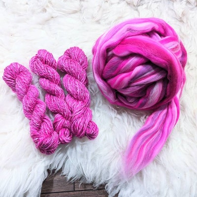 4 Ozs Seacell Fiber, Cellulose, Combed Top, Roving, Spinning Fiber ...