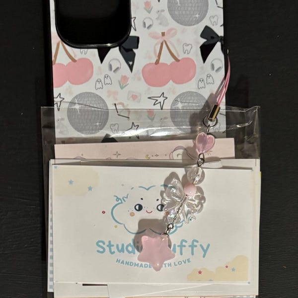 Flower Phone Charm- Cute 3D Keychains Transparent Jelly Aesthetic Gift ...