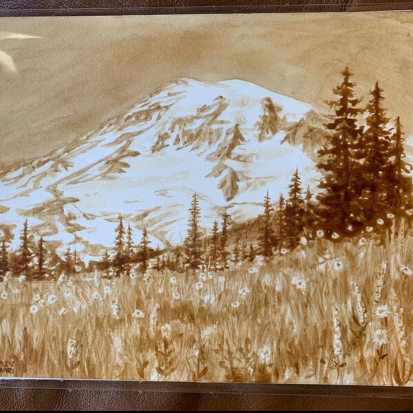 Beer Art, Hops Botanical Drawing, Painted With Beer, Bar Art, Brewery ...