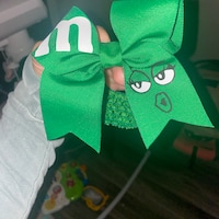 M&M Candy Inspired Cheer Bow - Etsy Canada