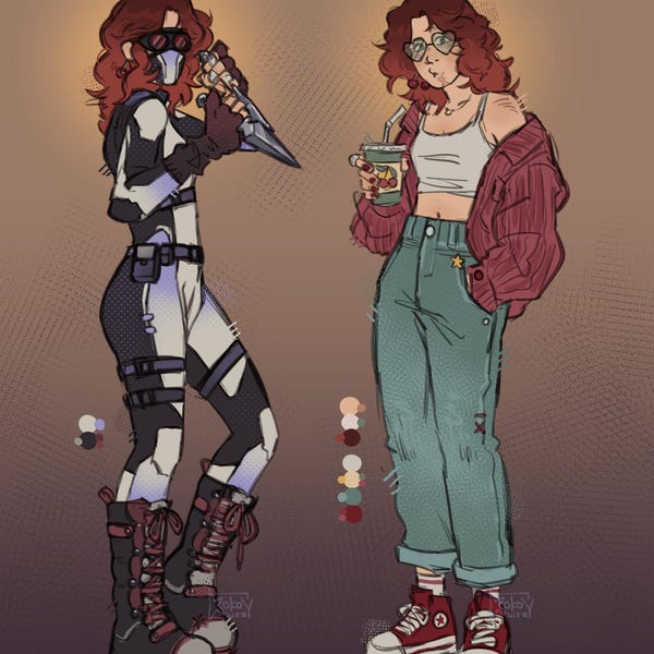 FULL REF SHEET // Custom Character Design Reference Sheet Commission ...
