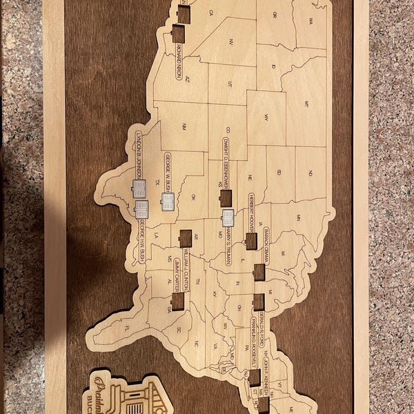 50 States Map, Tracker, FLOATING QUICKSHIP the ORIGINAL Viral, Travel ...