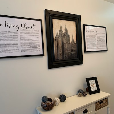 Landscape Family Proclamation Print Modern Emphasized Text - Etsy