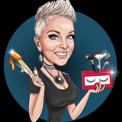 Makeup Artist Logo Design Custom Cartoon Portrait for Your - Etsy