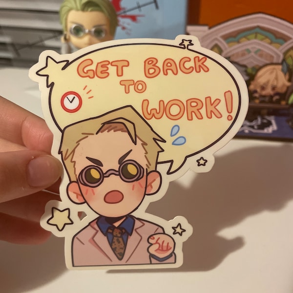 Get to Work Sticker! - Etsy