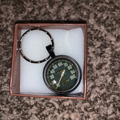 Custom Key Ring Speedometer Car Lover Gift Personalized Gift Custom Key ...