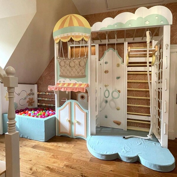 Sport Complex for Room, Kid Playground, Climbing Wall, Play Home Gym ...