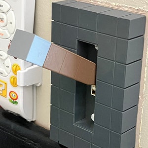 Minecraft-inspired Double Lever Light Switch Plate - Etsy