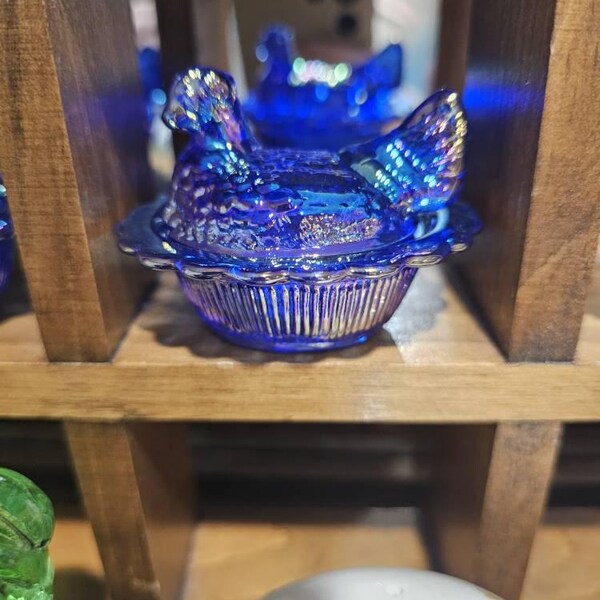 Mosser Hand Crafted Fluffy Kitten Sitting Cat Buffett Blue Glass - Etsy