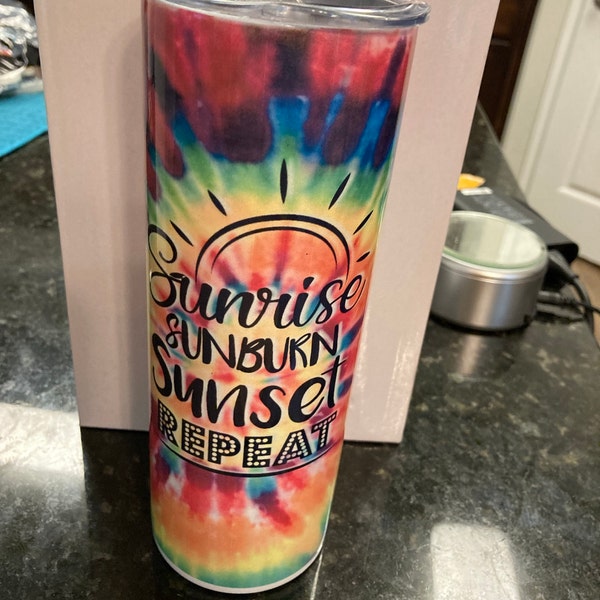 Sunrise, Sunburn, Sunset, Repeat, Tie Dye, Summer, Sublimation, Digital ...
