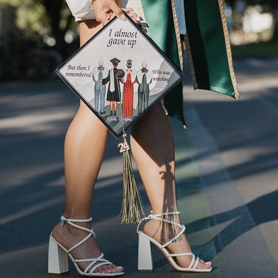 Custom Memorial Cap Decoration, Personalized Memories Graduation Cap ...