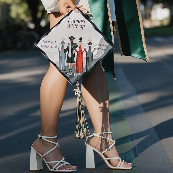 Custom Memorial Cap Decoration, Personalized Memories Graduation Cap ...