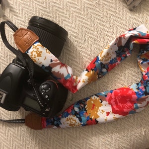 Camera Strap Shoulder Neck Soft Fabric Scarf DSLR / Nikon / Canon ...