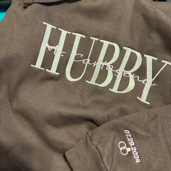 Custom Daddy Photo Sweatshirts, Embroidered Sketch From Portrait ...