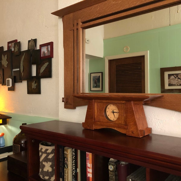 Mission Style Mantel Clock - Etsy