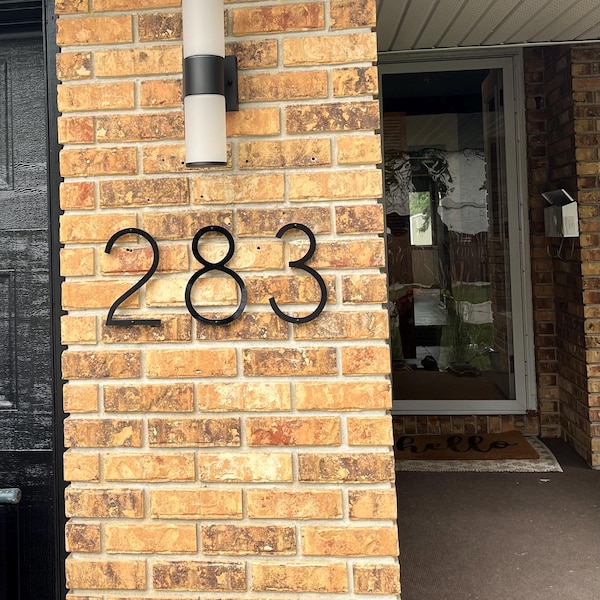 Large Modern Black House Numbers, 8 Inch, 12 Inch, Address Numbers ...