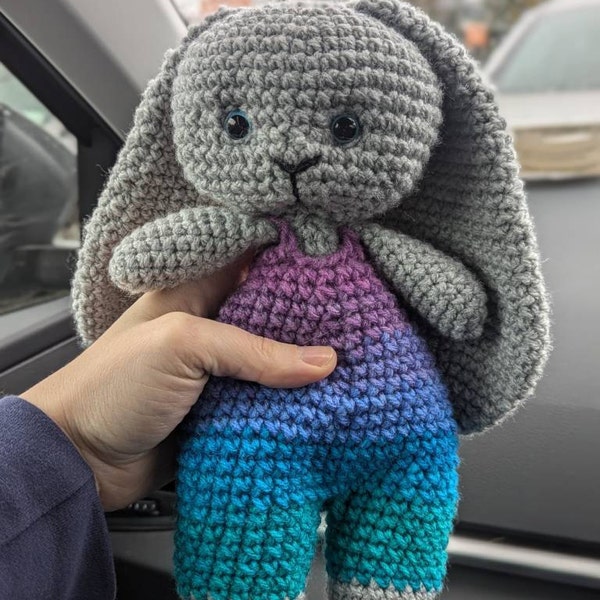 Crochet Pattern Bunny, Amigurumi Easter Plush Bunny Tutorial, Crochet ...