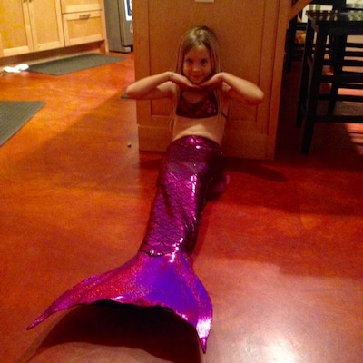 Swimmable Mermaid Tail & Top With Sun Tails Keiki Mermaid Mono Fin for ...