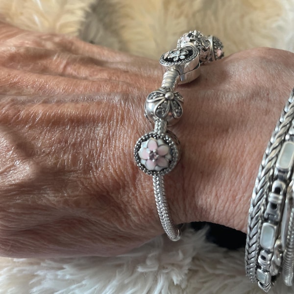 Pandora Sterling Silver Germany Heart Flag Dangle Charm - Etsy