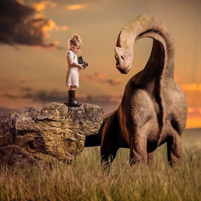 Dinosaur Scene Premade Backdrop Dinosaur Backdrop Dinosaur Background ...